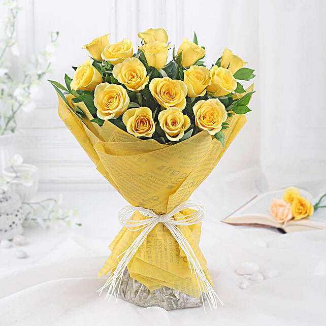Buy/Send Sunshine Love Rose Standing Bouquet Online- FNP