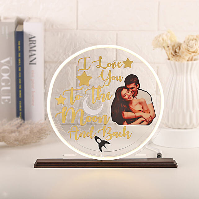 Buy/Send Personalised Love You To The Moon Couple Table Top Online- FNP