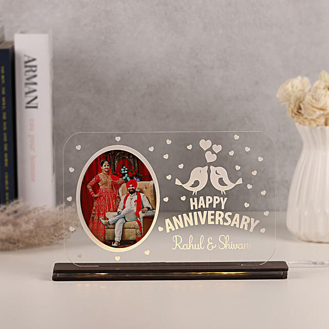 Buy/Send Personalised Anniversary Couple Table Top Online- FNP