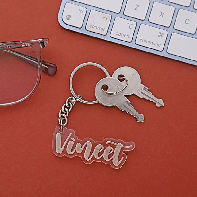 Buy/Send Personalised Engraved Keychain Him Online- FNP