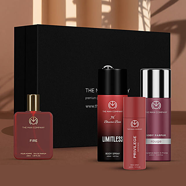 Buy/Send The Man Company All Things Red Perfume Gift Set Online- FNP