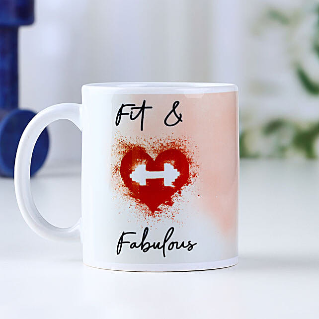 Buy/Send Fit & Fabulous Gym Enthusiast Mug Online- FNP