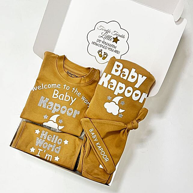 Buy/Send Babyrobe Personalised Baby Welcome Gift Box Online- FNP