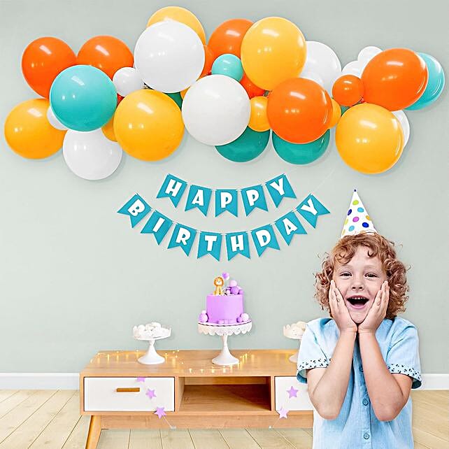 Buy/Send Happy Birthday Balloon Extravaganza DIY Kit Online- FNP