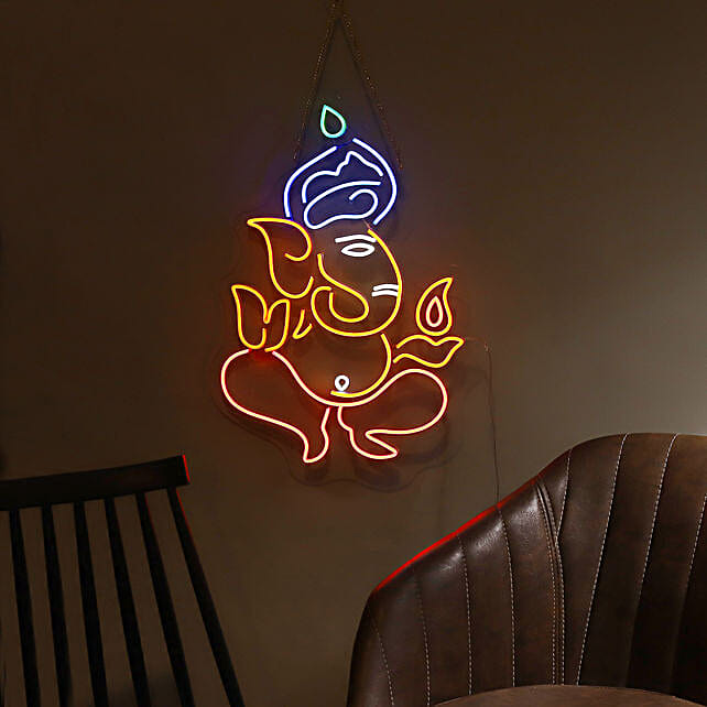 Buy/Send Ganesha LED Neon Light Online- FNP
