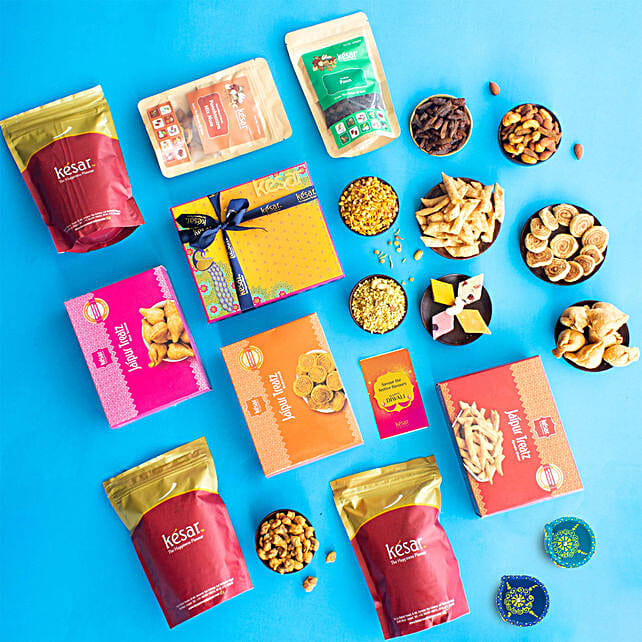Buy/Send Kesar Festive Diwali Snack Box Online- FNP