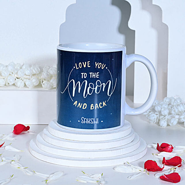 Buy/Send Forever Love Personalised Moon Mug Online- FNP