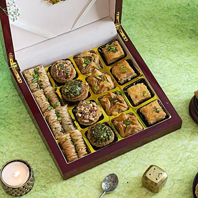 Buy/Send Kesar Baklava Special Diwali Gift Box Online- FNP