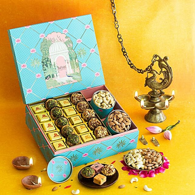 Buy/Send Kesar Decadence Diwali Jharokha Box Online- FNP