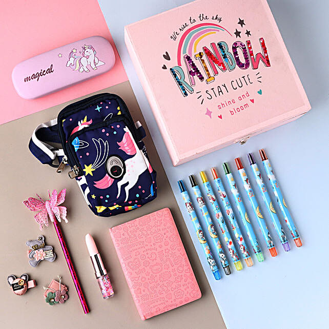 Buy/Send Rainbow Stationery Kit Online- FNP