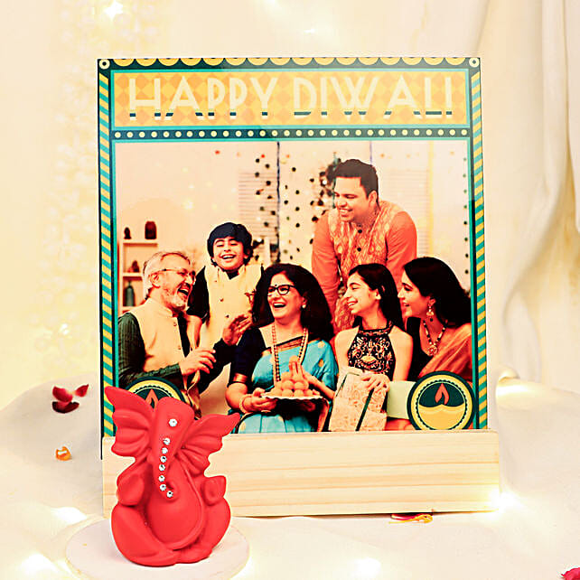 Buy/Send Personalised Diwali Frame & Light Online- FNP