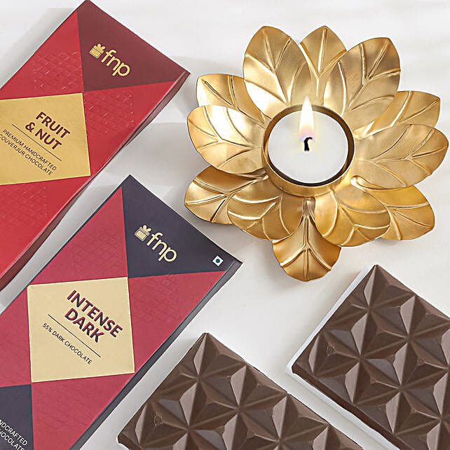 Buy/Send Festive Diya & Chocolate Celebration Online- FNP