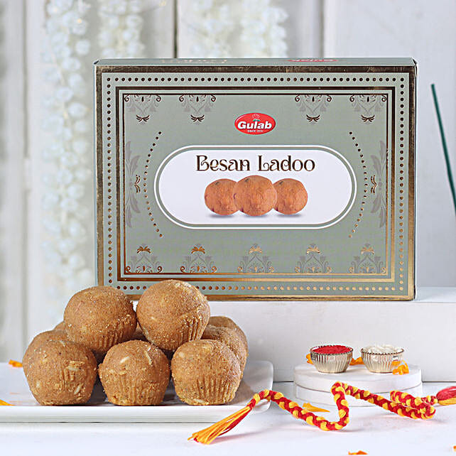 Buy/Send Besan Laddoo Special Bhai Dooj Box Online- FNP