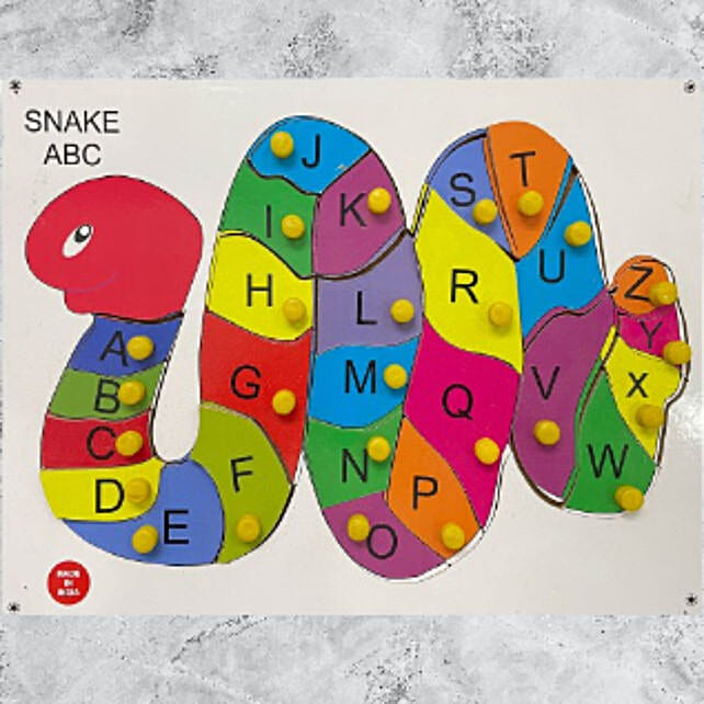 Buy/Send Educational Snake Alphabet Tray With Knob Online- FNP
