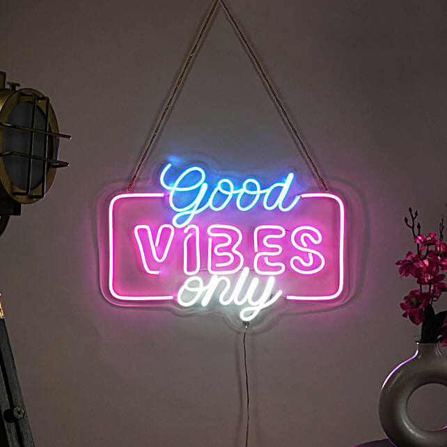 Buy/Send Vibes of Positivity LED Glow Online- FNP