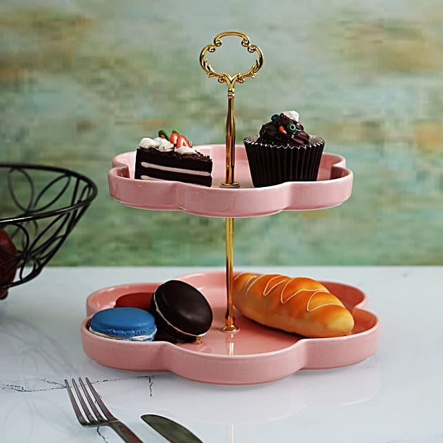 Buy/Send Blushing Cloud Shaped Cake Stand Online- FNP