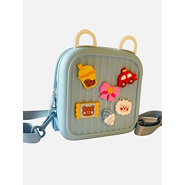 Buy/Send Marigold Movable Trinkets Kids Backpack- Blue Online- FNP
