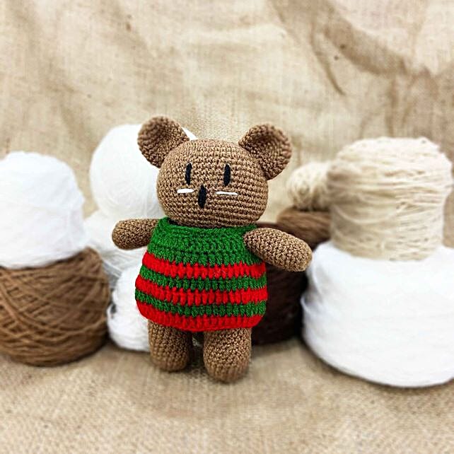 Buy/Send Christmas Snuggle Teddy Online- FNP