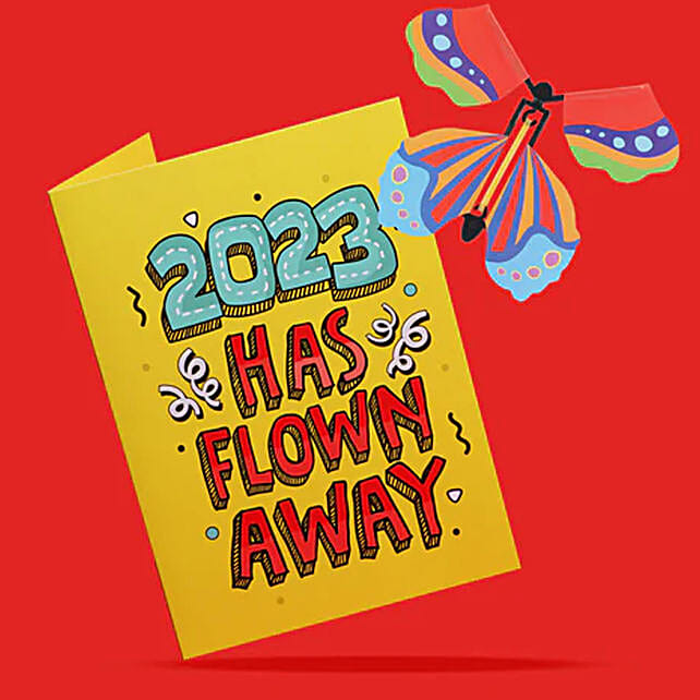 Buy/Send Fluttering Butterfly Greeting Card Online- FNP