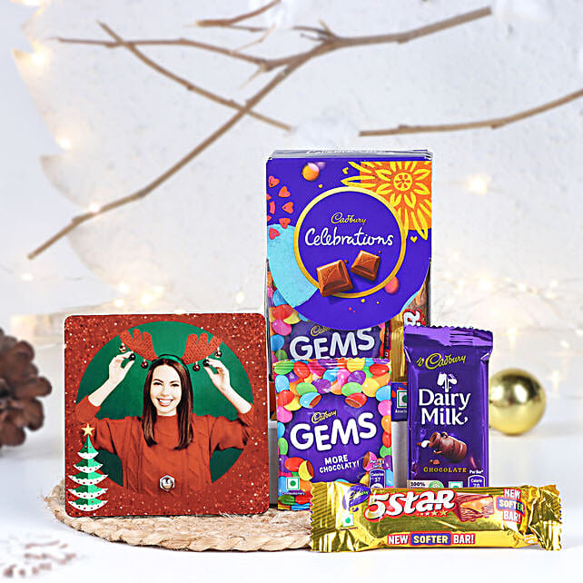 Buy/Send Personalised Christmas Joy Sweet Combo Online- FNP