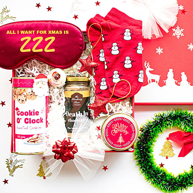 Buy/Send Personalised Sweet Snuggles Christmas Box Online- FNP