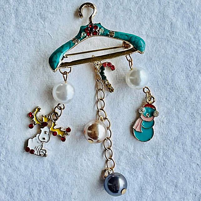 Buy/Send Christmas Charm Brooch Online- FNP