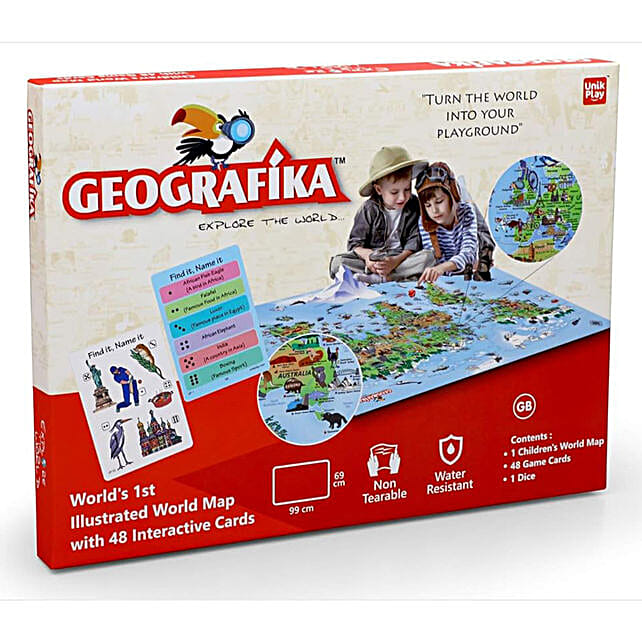 Buy/Send UnikPlay Geografika World Map Game Online- FNP