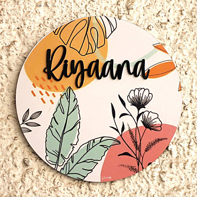 Buy/Send Personalised Flower Nameplate Online- FNP
