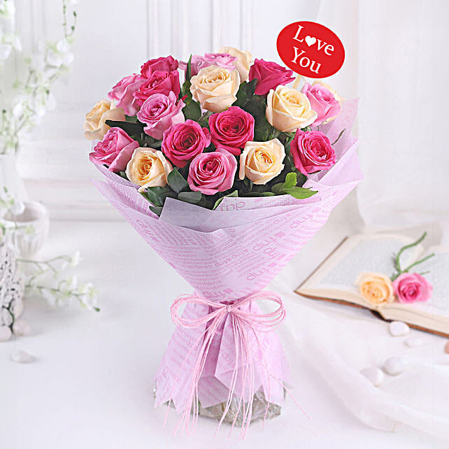 Buy/Send Boundless Affection Standing Rose Bouquet Online- FNP