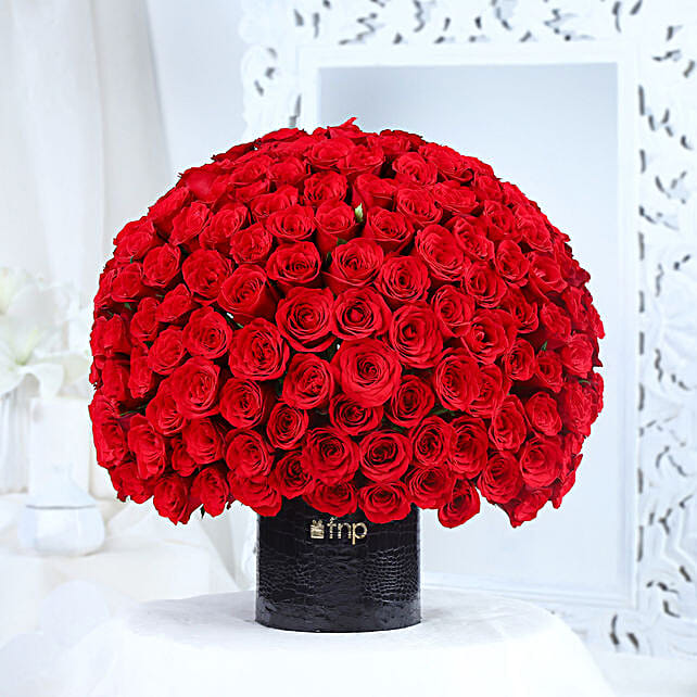 Buy/Send Ruby Romance Rose Bouquet Online- FNP