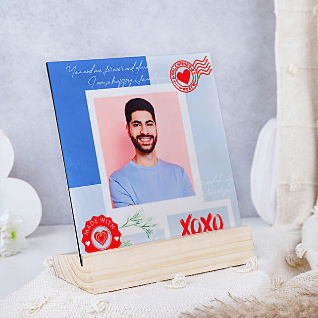 Buy/Send Personalised XOXO Valentine Photo Frame Online- FNP