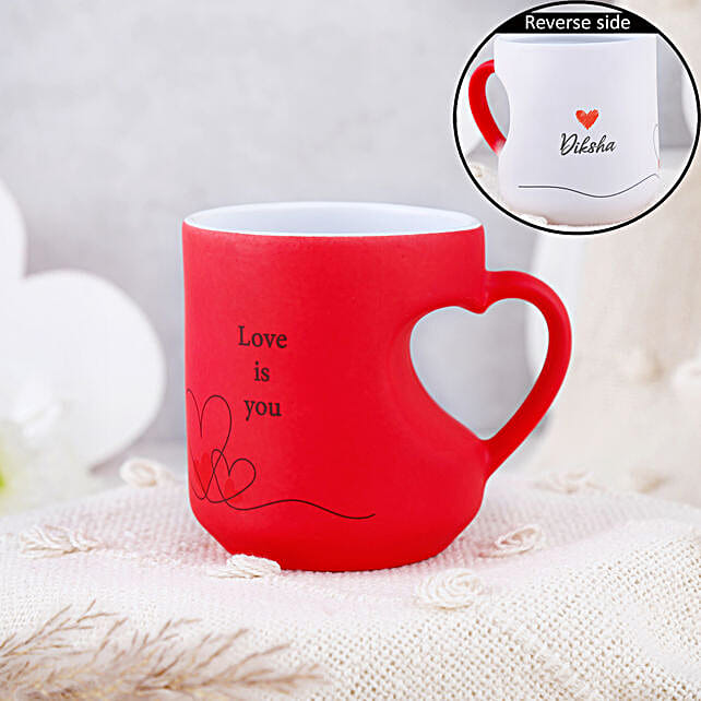 Buy/Send Personalised Love Is You Magic Mug Online- FNP