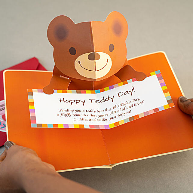 Buy/Send Teddy Day Pop-Up Card Online- FNP