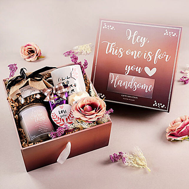 Buy/Send Personalised Couple Theme Romantic Gift Box Online- FNP