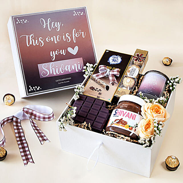 Buy/Send Personalised Indulgent Romance Gift Box Online- FNP