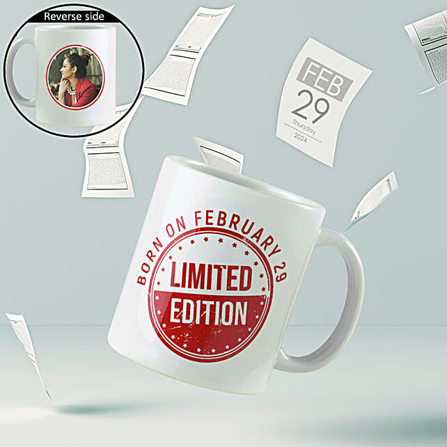 Buy/Send Personalised Leap Year Celebration Mug Online- FNP
