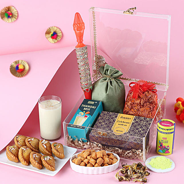 Buy/Send Celebratory Colours Holi Gift Hamper Online- FNP