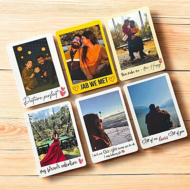 Buy/Send Personalised Classic Magnetic Polaroid Set Online- FNP