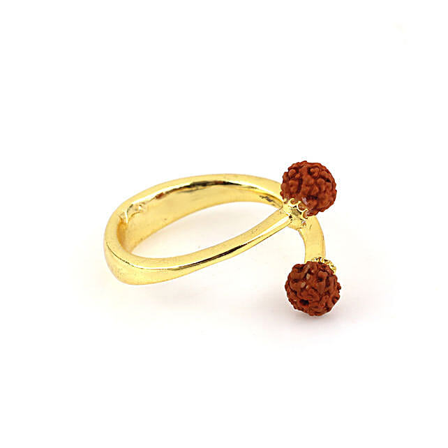 Buy/Send Rudraksha Bead Ring Online- FNP