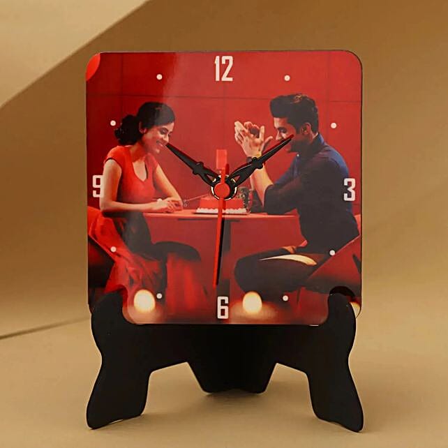 Buy/Send Personalised Table Clocks For Couple Online- FNP