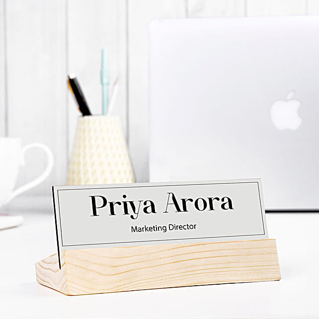Buy/Send Personalised Desk Name Plate Online- FNP