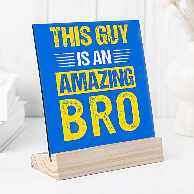 Buy/Send Amazing Bro Table Top Gift Frame Online- FNP