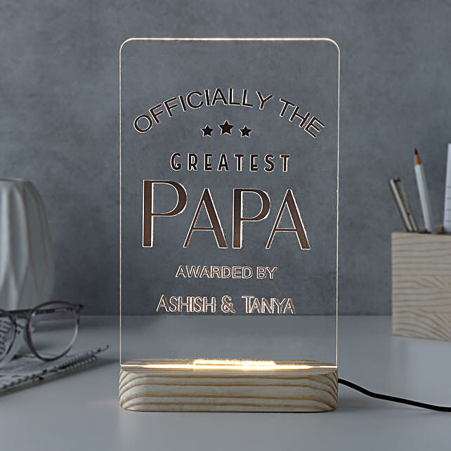 Buy/Send Greatest Papa Tribute Lamp Online- FNP