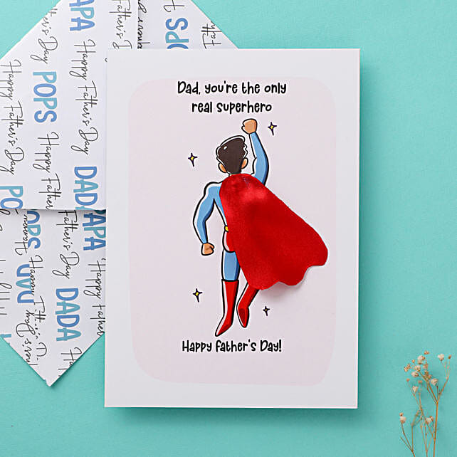 Buy/Send Superhero Dad Greeting Card Online- FNP