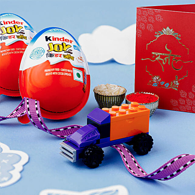 Buy/Send Lego-Link Kids Toy Rakhi & Kinder Joy Delight Online- FNP