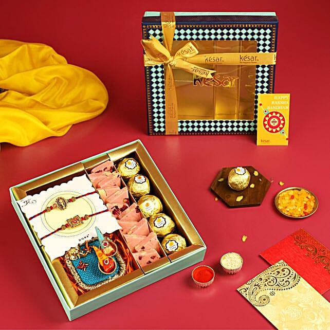 Buy/Send Rakhi Special Mithai Gift Box Online- FNP