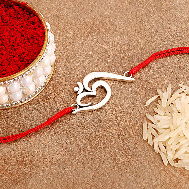 Buy/Send Giva 925 Silver Guardian Om Rakhi Online- FNP
