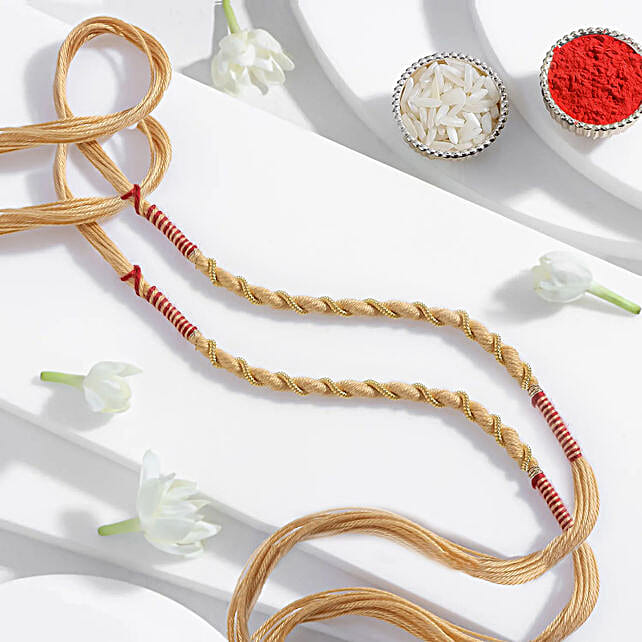 Buy/Send Cultural Charm Ethnic Rakhi Set Online- FNP