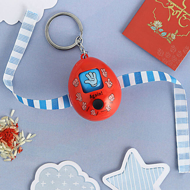 Buy/Send Playful Rock-Paper-Scissors Toy Rakhi Online- FNP