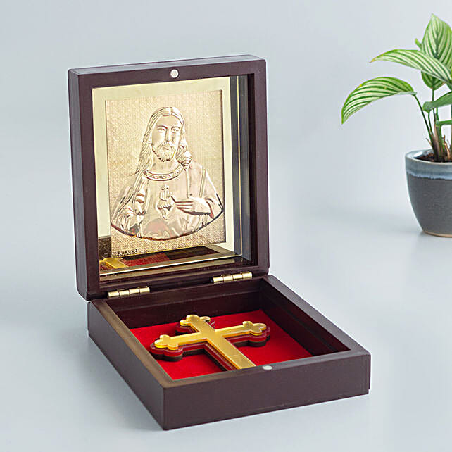Buy/Send 24 Carat Gold Foil Lord Jesus Christ Prayer Box Online- FNP